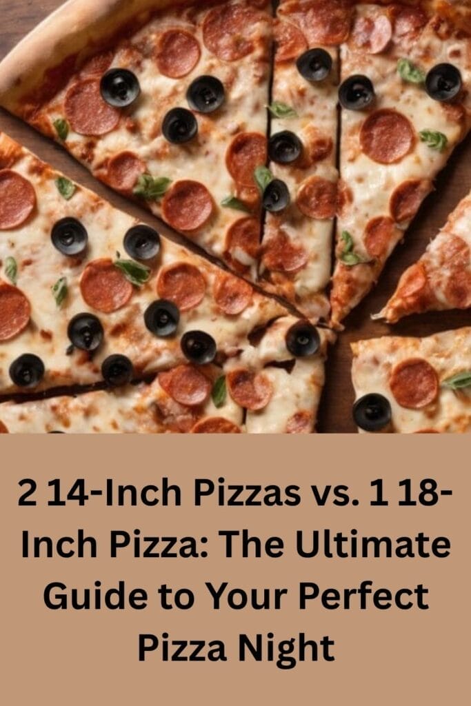 2 14-Inch Pizzas Vs. 1 18-Inch Pizza: The Ultimate Guide To Your ...